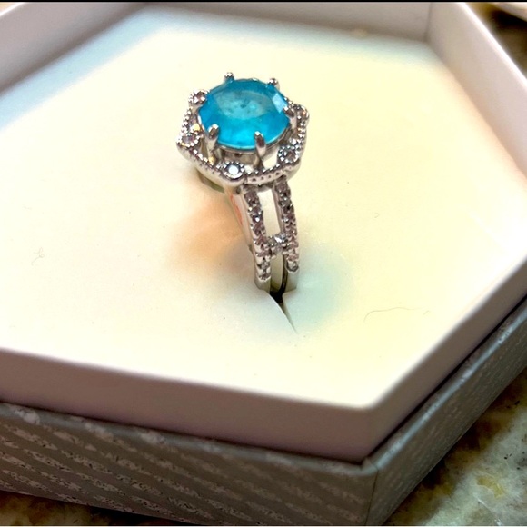 Jewelry | Bomb Party Light Blue Quarts Ring | Poshmark